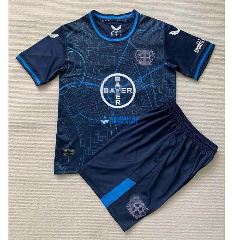 Camiseta Leverkusen 2024/2025 Especial Edición Niño Kit Azul - Camisetas Futbol Store